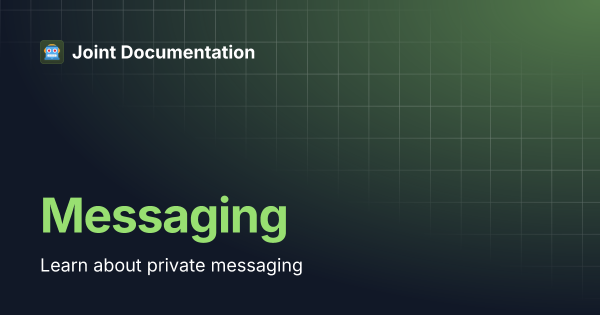 Messaging | Joint Documentation